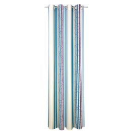 Vorhang WIRTH, B:135cm H:220cm, blau, Polyester, Wohnzimmer, Gardinen, "Soliera"