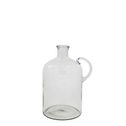 Chic Antique Glas Flasche mit Text skandinavische Deko Online Shop