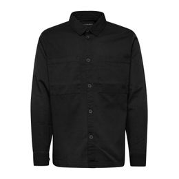 11 Project Herren Hemdjacke "Hemdjacke PRSimon", schwarz, Gr. S, Obermaterial: 65% Polyester PES. 35% Baumwolle CO., Jacken