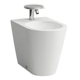 Laufen Kartell Stand-Bidet 8323310003021 weiß, 37x54,5cm, 1 Hahnloch, mit Ab- und Überlaufventil