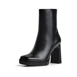 Bershka Stiefelette Damen Gr&ouml;&szlig;e 37 schwarz Winterschuhe