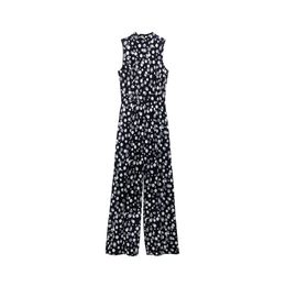 Desigual Jumpsuit Damen Gr&ouml;&szlig;e XL grau / schwarz / wei&szlig;
