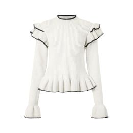 Object Pullover 'OBJAKI' Damen Gr&ouml;&szlig;e M schwarz / wei&szlig;