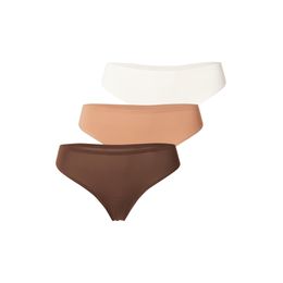 Hunkem&ouml;ller Hunkem&ouml;ller String Damen Gr&ouml;&szlig;e XS nude / schoko / wei&szlig;