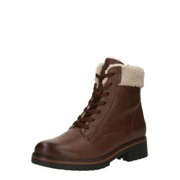 Gabor Schn&uuml;rstiefelette Damen Gr&ouml;&szlig;e 43 braun / naturwei&szlig; Winterschuhe