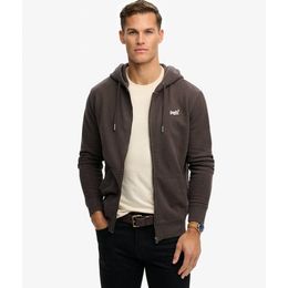 Superdry Herren Essential Logo Zip-hoodie mit Angerauter Innenseite Black - Gr&ouml;&szlig;e: L 1040607000923Q29003
