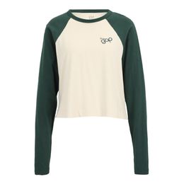 GAP Tall Shirt Damen Gr&ouml;&szlig;e L dunkelgr&uuml;n / naturwei&szlig;