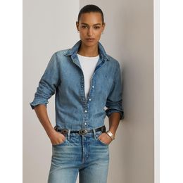 Lauren by Ralph Lauren Lauren Ralph Lauren Bluse Damen Gr&ouml;&szlig;e L blue denim