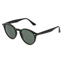 Ray-Ban RB 2180 | Unisex-Sonnenbrille | Fassung: Vollrand, Rund, Propionat, Schwarz | Glasfarbe: Gr&uuml;n