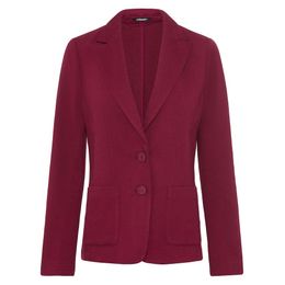 Olsen Blazer, klassischer Reverskragen mit Knopfleiste Damen Gr&ouml;&szlig;e 48 bordeaux