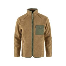 Fjällräven Fjällräven Fleecejacke 'Vardag' Herren Größe M braun / grün