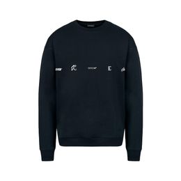 Esteem Sweatshirt ' Logos Oversized ' male Blue size XXL