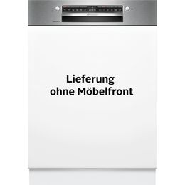Bosch teilintegrierbarer Geschirrspüler "SBI4ECS28E", Energieeffizienz: A (A-G), silber (gebürsteter stahl), B:59,8cm H:86,5cm T:57,3cm, Geschirrspüler