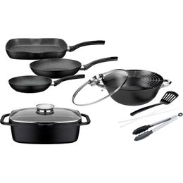 Topf-Set GSW "Gourmet Granit", schwarz, Töpfe, Induktion