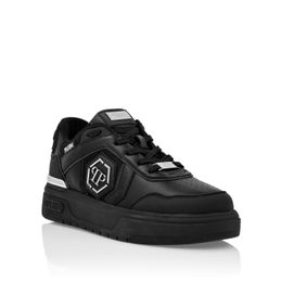 Sneaker Philipp Plein "Predator", Damen, Gr. 45, Normalschaft, 0202, schwarz, schwarz, Schuhe Sneaker
