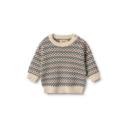 Wheat Pullover 'Harlow' Jungen Gr&ouml;&szlig;e 80 dunkelgr&uuml;n / rot / offwhite