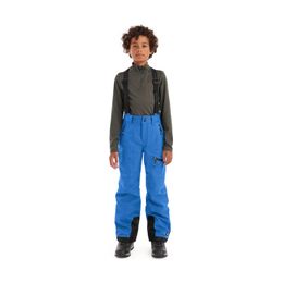 Skihose Killtec "Boys Skihose 242", M&auml;dchen, Gr. 176, Normalgr&ouml;&szlig;en, blau, Obermaterial: 100% Polyester;Futter: 100% Polyester;F&uuml;llung: 100% Polyester, Hosen Skihose, Wasserdichte Skihose mit abnehmbarem Latz und verstellbarem Bund