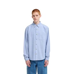 Langarmhemd Element "Button Down Regular Oxford", Herren, Gr. L, US-Größen, oxford blau, 100% Baumwolle, Hemden