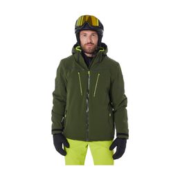 Skijacke Killtec "KSW 50 MN SKI JCKT", Gr. 4XL, waldmeister, Obermaterial: 84% Polyamid, 16% Elasthan;Futter: 100% Polyester;F&uuml;llung: 100% Polyester, Jacken Skijacke, Herren Skijacke: wasserdicht, atmungsaktiv, 4-Wege-Stretch, Schneefang