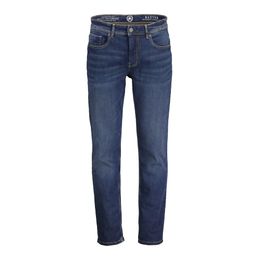 Relax-fit-Jeans Lerros "Lerros BAXTER 5-Pocket-Denim, RELAXED FIT, unifarben", Herren, Gr. 32, L&auml;nge 32, mid blau used wash, 99% Baumwolle, 1% Elasthan, regular fit, Jeans