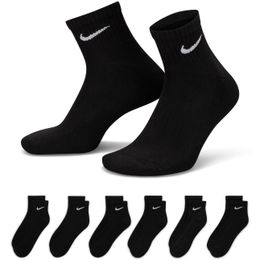 Sportsocken Nike "EVERYDAY CUSHIONED TRAINING ANKLE S", Herren, Gr. L (42/45), schwarz, Obermaterial: 100% Textilmaterial, Socken Sportsocken