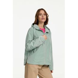 Kurzjacke Manisa, Damen, Gr. 42, gr&uuml;n (mint), Obermaterial: 100% Polyester. Futter: 100% Polyester, unifarben, regular fit taillenbedeckt, ohne Ausschnitt, mit Rei&szlig;verschluss, Jacken Kurzjacke, mit Kapuze