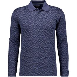 Poloshirt Ragman, Herren, Gr. L, blau (marineblau), Baumwollmischung, regular fit, ohne Ausschnitt, Shirts