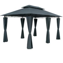 Casaria Pavillon Topas Anthrazit 3x4m UV-Schutz 50+