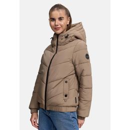 Winterjacke Marikoo "Nayanaa", Damen, Gr. L, grau (taupe grau), Obermaterial: 100% Polyester, Innenseite: 100% Polyester, Jacken, mit abnehmbarer Kapuze