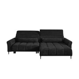 M&ouml;bel Kraft Ecksofa mit elektrischer Sitztiefenverstellung schwarz Ma&szlig;e (cm): B: 277 H: 80 T: 179.0 &raquo; M&ouml;bel Kraft
