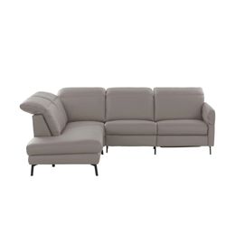 Ecksofa Monja grau Ma&szlig;e (cm): B: 279 H: 105 T: 220.0 Sofas > Sofas nach Material > Ledersofas &raquo; Sofa DE