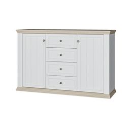 Möbel Kraft Sideboard weiß Maße (cm): B: 148,6 H: 95,3 T: 43.5 » Möbel Kraft