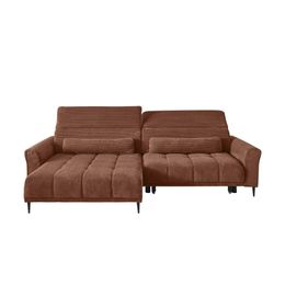 Möbel Kraft Ecksofa mit elektrischer Sitztiefenverstellung rot Maße (cm): B: 277 H: 80 T: 179.0 » Möbel Kraft