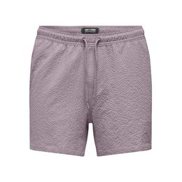 Only & Sons Only & Sons Badeshorts 'Ted' Herren Größe S lila / helllila