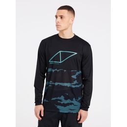 Protest Funktionsshirt 'PRTNOTSAR' Herren Größe M/L cyanblau / schwarz