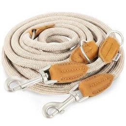 Rudelk&ouml;nig Rudelk&ouml;nig Hundeleine - F&uuml;hrleine Emma beige 2,25 m