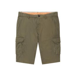 Tom Tailor Shorts Cargo-Shorts mit Reißverschluss, Knopf und aufgesetzten Taschen