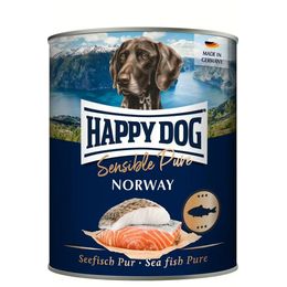 Happy Dog Sensible Pure Norway (Seefisch) 6 x 800 g Dose Nassfutter fÃ¼r Hunde