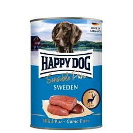 Happy Dog Sensible Pure Sweden (Wild) 6 x 400 g Dose Nassfutter fÃ¼r Hunde