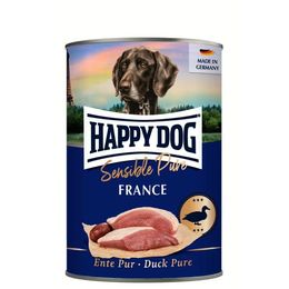 Happy Dog Sensible Pure France (Ente) 6 x 400 g Dose Nassfutter fÃ¼r Hunde