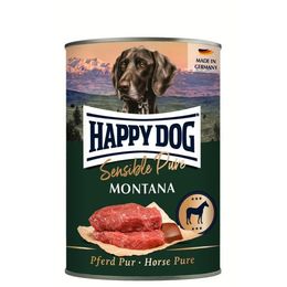 Happy Dog Sensible Pure Montana (Pferd) 6 x 400 g Dose Nassfutter fÃ¼r Hunde