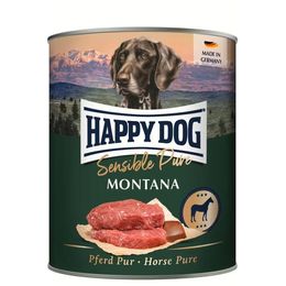 Happy Dog Sensible Pure Montana (Pferd) 6 x 800 g Dose Nassfutter fÃ¼r Hunde