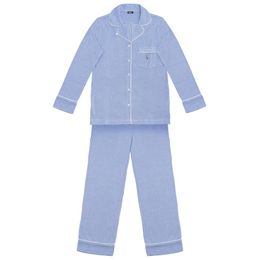 Polo Ralph Lauren Pyjama ' Knit Oxford ' Damen Gr&ouml;&szlig;e L azur Winterkleid
