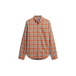 Superdry Button Up Shirt male Orange size L