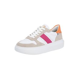 Rieker Sport Sneaker Damen Gr&ouml;&szlig;e 40 hellgrau / orange / pink / wei&szlig;
