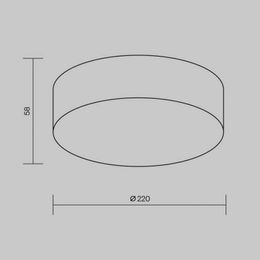 Maytoni LED-Au&szlig;endeckenleuchte Zon, wei&szlig;, &Oslash; 22 cm, 3.000 K, Metall