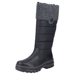 Rieker Stiefel Damen Gr&ouml;&szlig;e 38 graumeliert / schwarz Winterschuhe