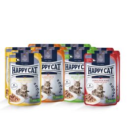 24x85g Happy Cat Pouches Mischtray 2