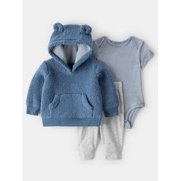 Carter's carter's 3tlg. Outfit in Blau/ Grau - 45% | Gr&ouml;&szlig;e 74 | Baby-sweatshirts-jacken