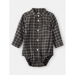 Oshkosh Hemdbody in Anthrazit - 48% | Größe 86/92 | Baby-bodys